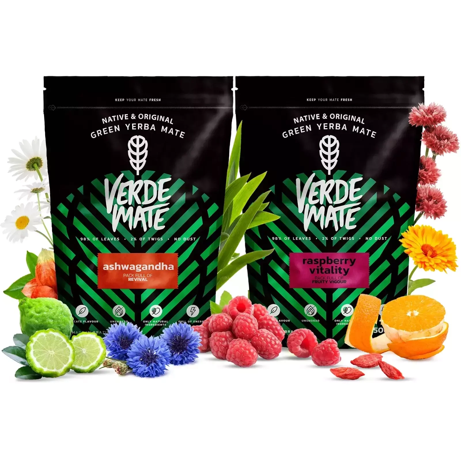 Yerba Verde Mate Ashwagandha Raspberry owoce 1kg - yerba mate sklep ...