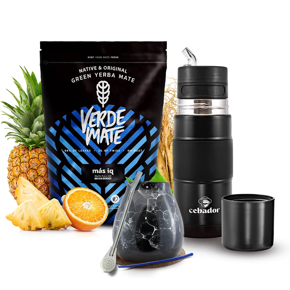 Zestaw Yerba Mate Verde Mate Mas IQ 500g 0,5kg Yerbomos + Tykwa ...