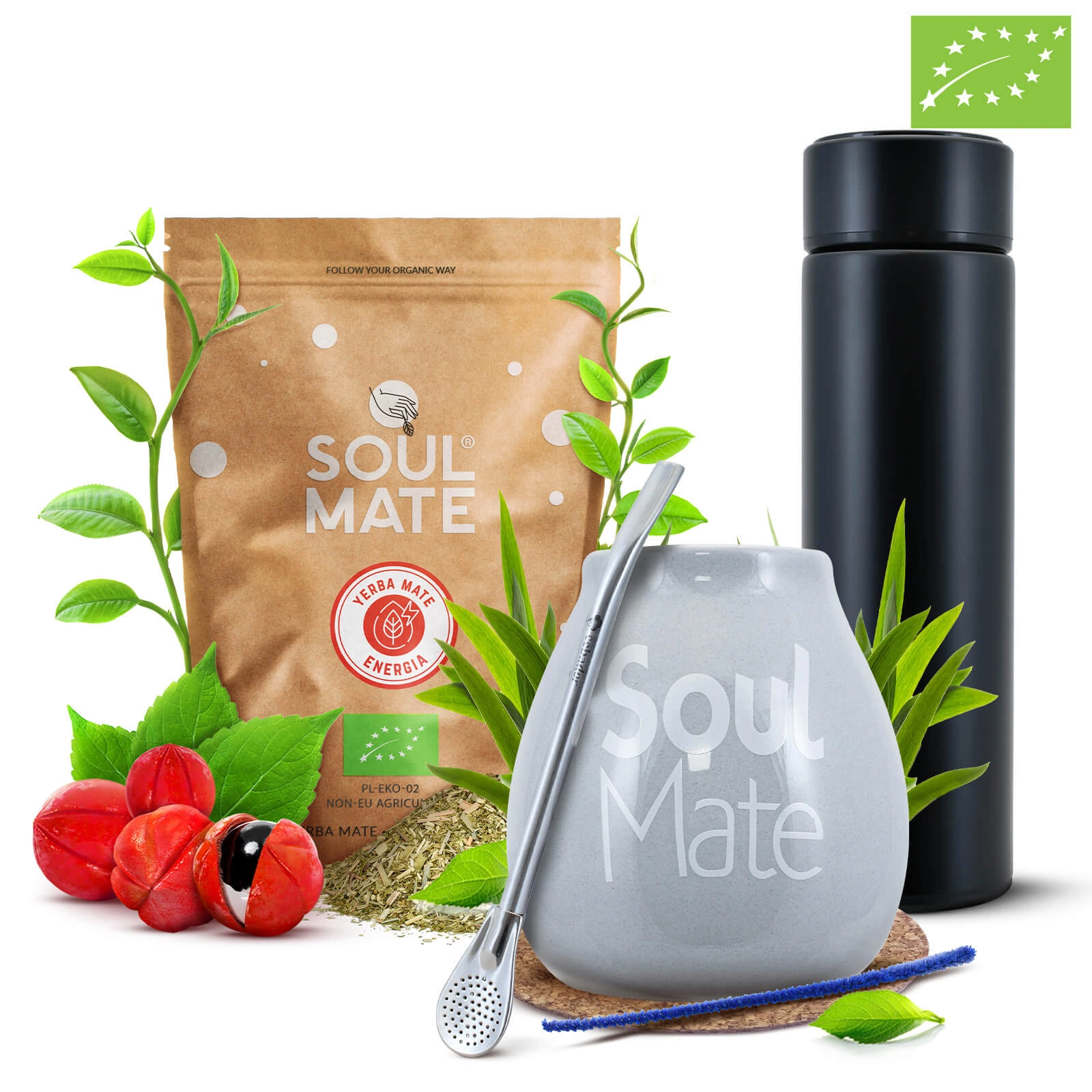Zestaw Yerba Soul Mate Energia 500g 0,5kg Termos - yerba mate sklep ...
